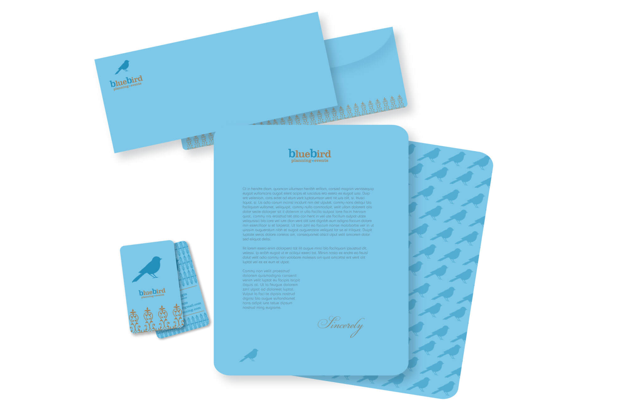 Blue Bird Planning and Events Logo Design | Logo Design, Brand Identity ...